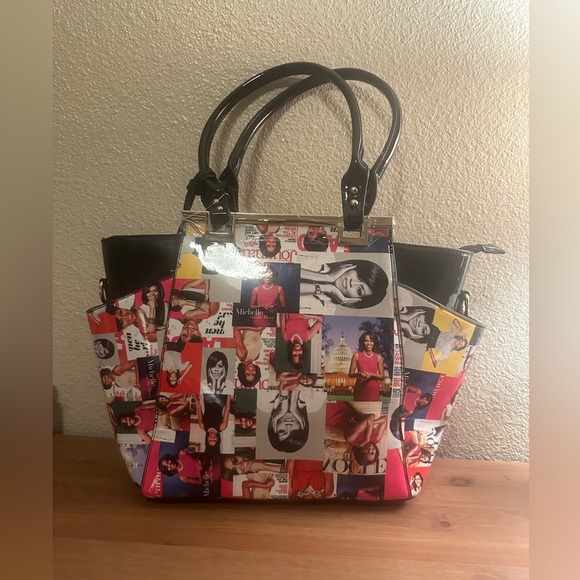 michelle obama | Bags | Michelle Obama Magazine Cover Pursehandbagtote ...